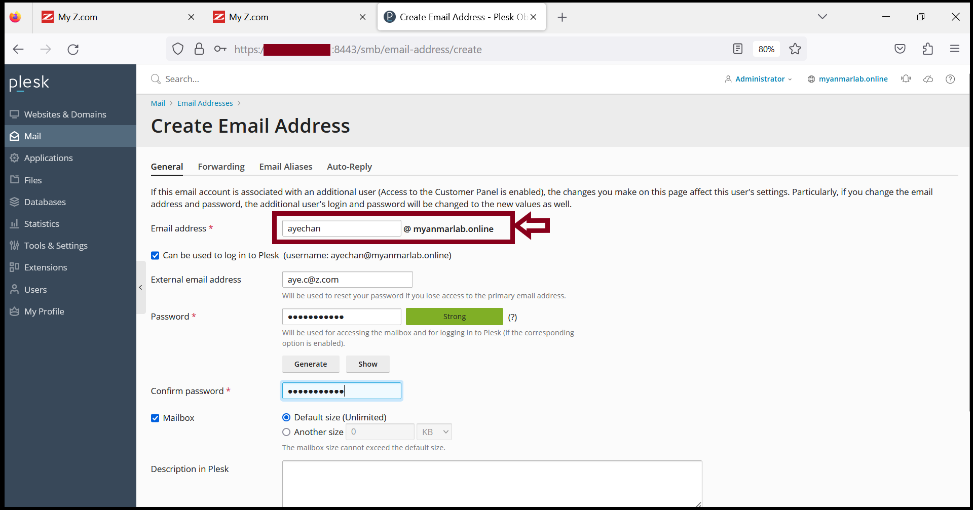 How to Create an Email Account in Plesk Panel? – Support Desk