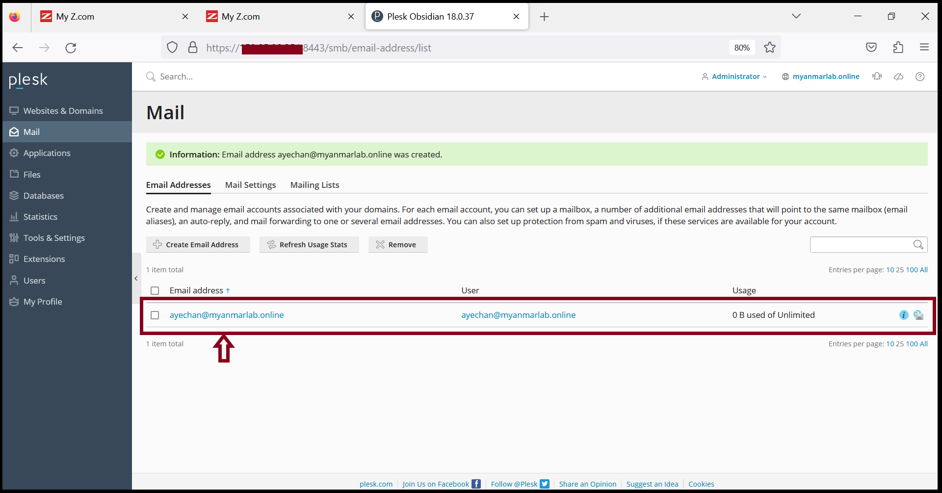 How to Create an Email Account in Plesk Panel? – Support Desk