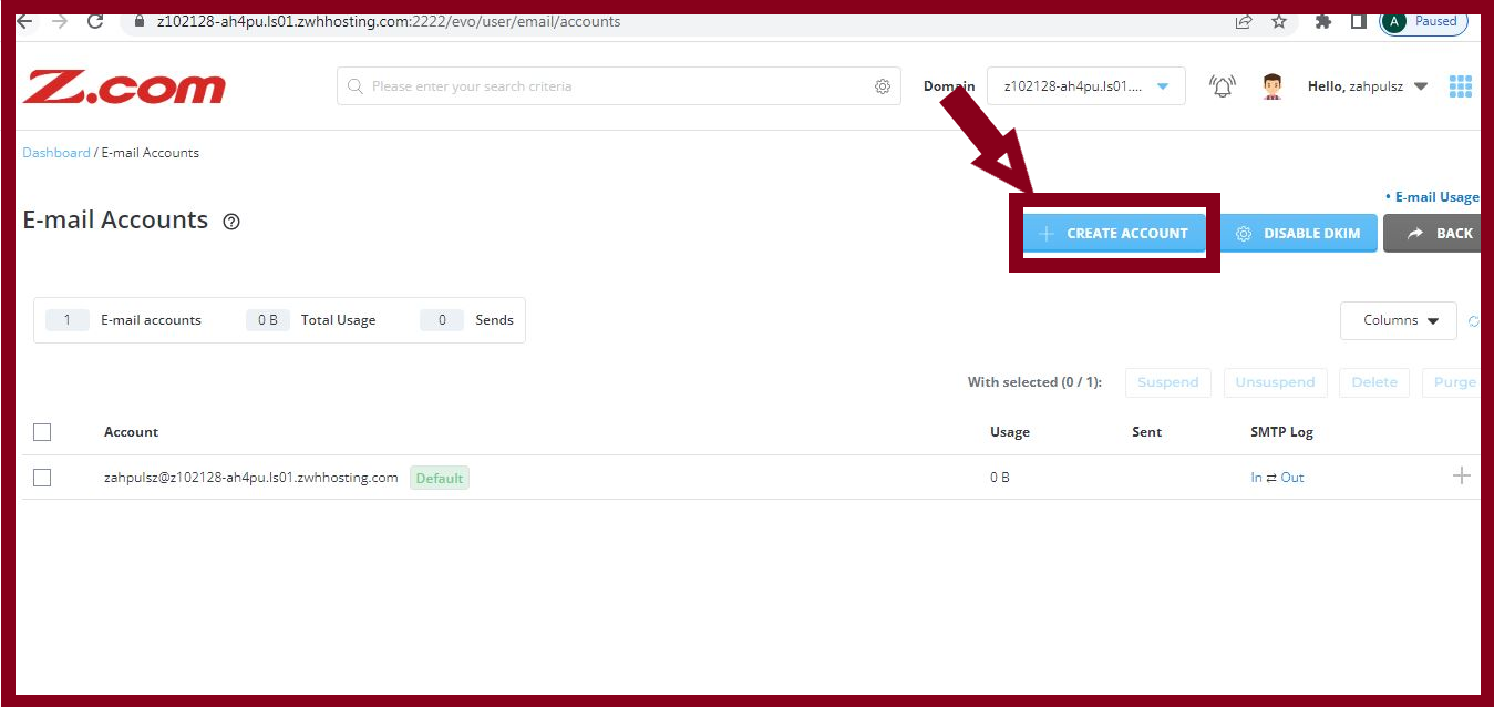 How to Create an Email Account on DirectAdmin? – Support Desk