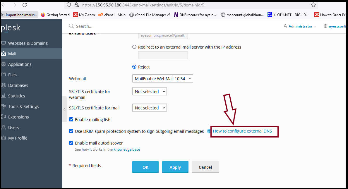 How To Check The Dkim Record On The Plesk Panel Support Desk