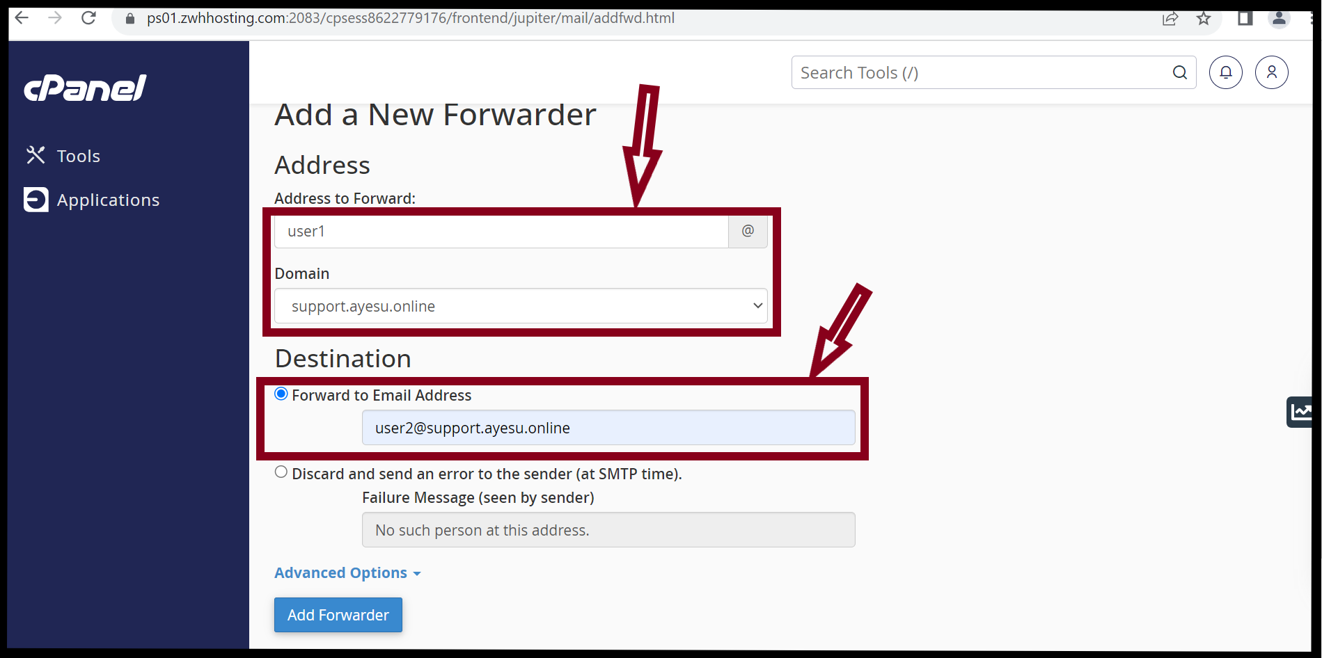 How to Setup Mail Forward in cPanel? – Support Desk